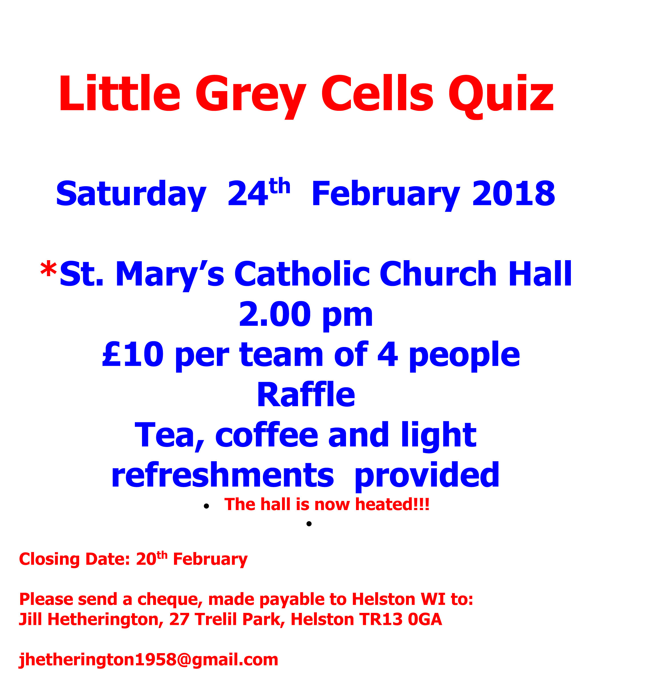 Test those little grey cells with Helston WI – CORNWALL FEDERATION OF ...