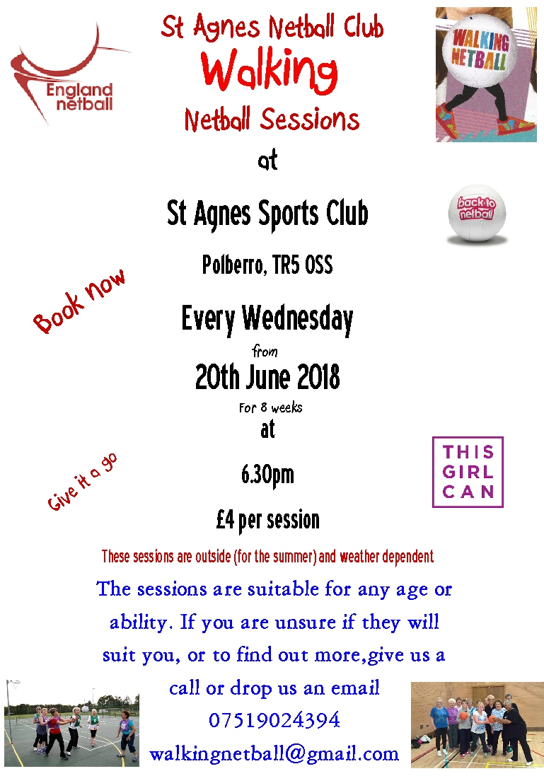 Walking Netball Opportunities – CORNWALL FEDERATION OF WOMEN'S INSTITUTES