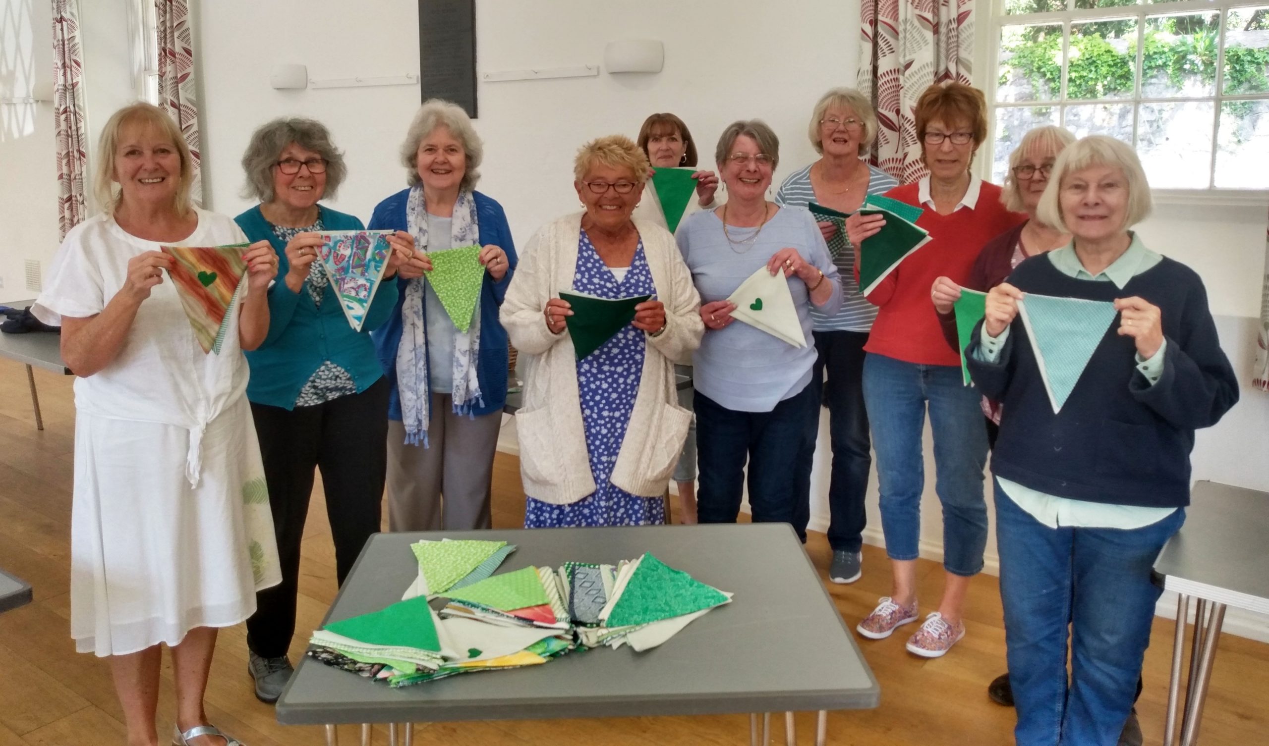 Hayle WI’s Green Bunting Assembly Line – CORNWALL FEDERATION OF WOMEN'S ...